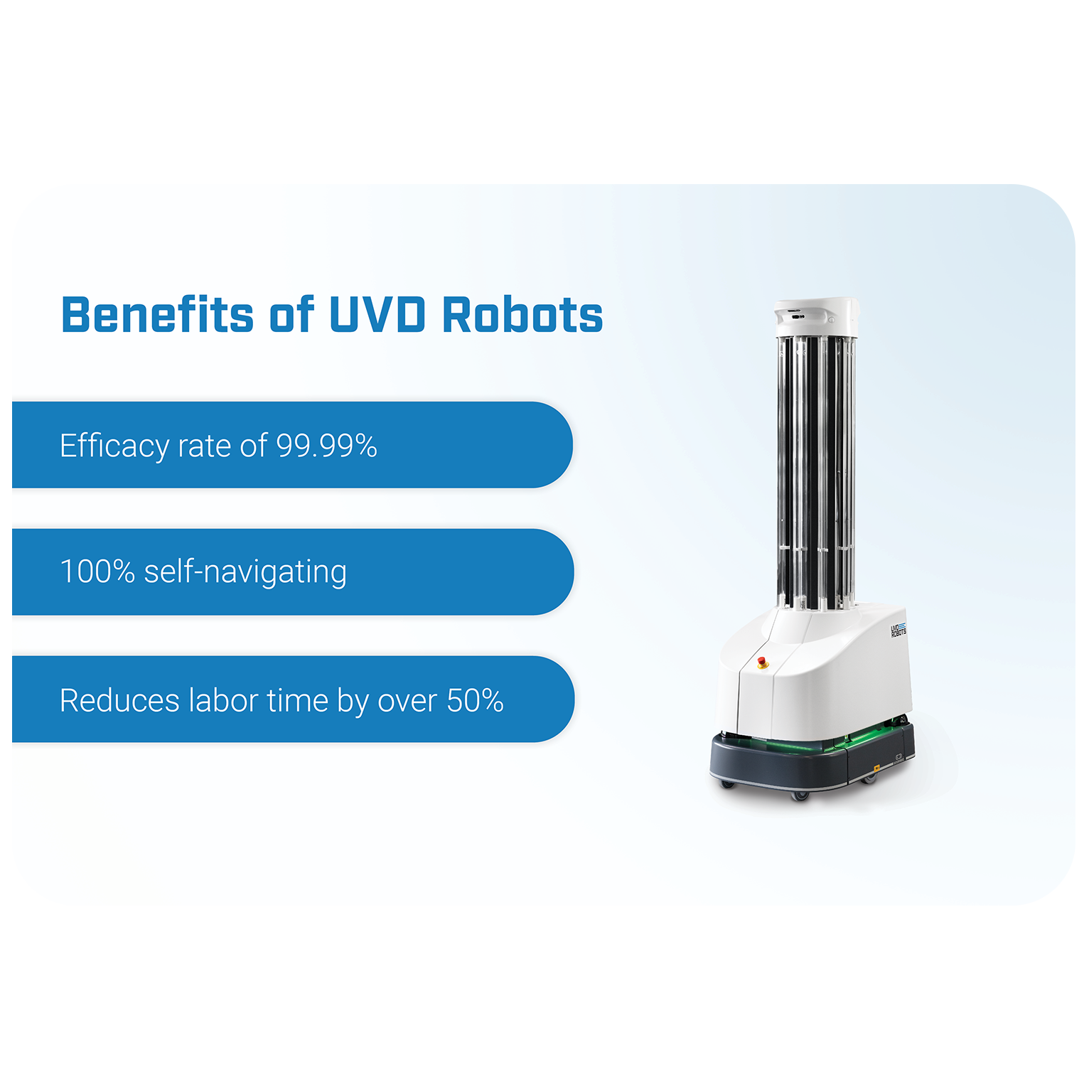 Warum UVD-Robotern anderen UV-C-Desinfektionsrobotern überlegen ist